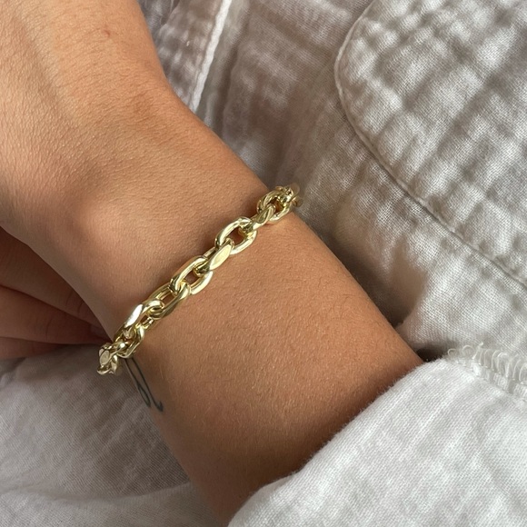 Jewelry | New Large Link Chain Bracelet Chunky Chain | Poshmark